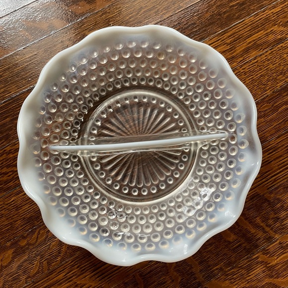 Fenton | Dining | Vintage Fenton Moonstone White Opalescent Hobnail ...